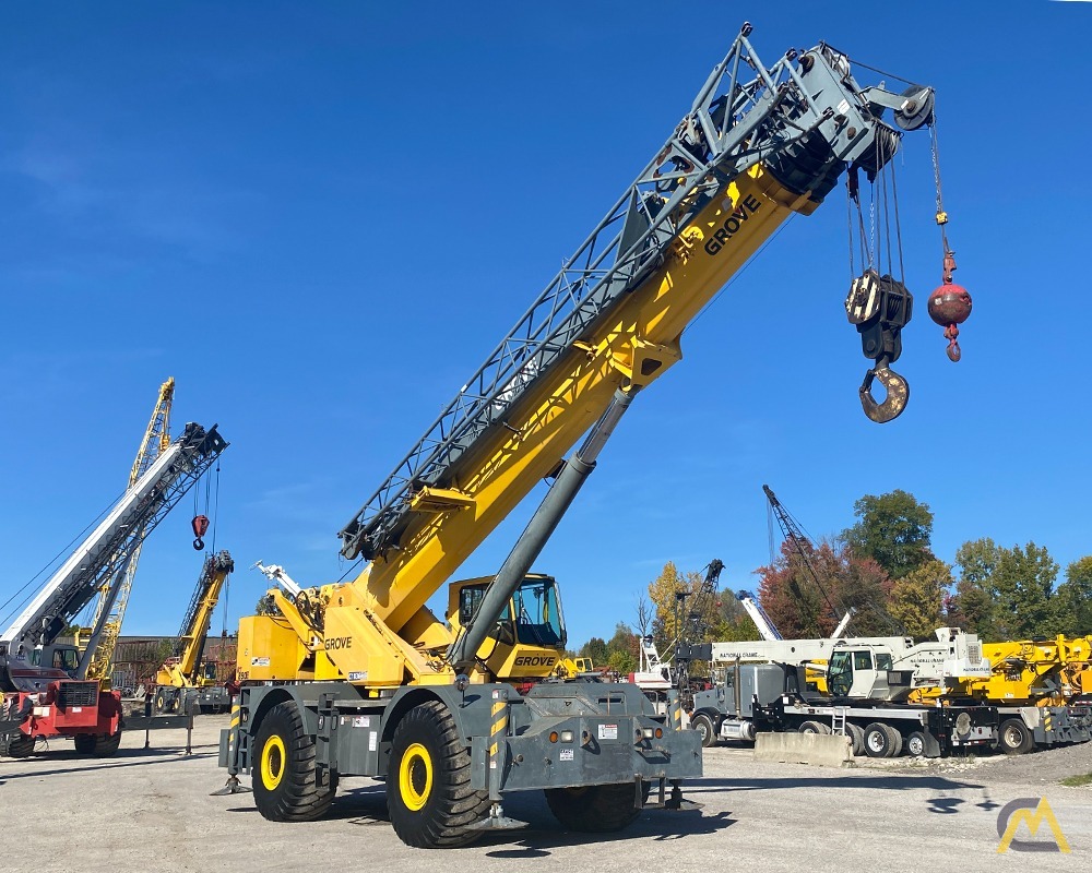 2009 Grove RT890E 90 Ton Rough Terrain Crane For Sale Hoists & Material ...