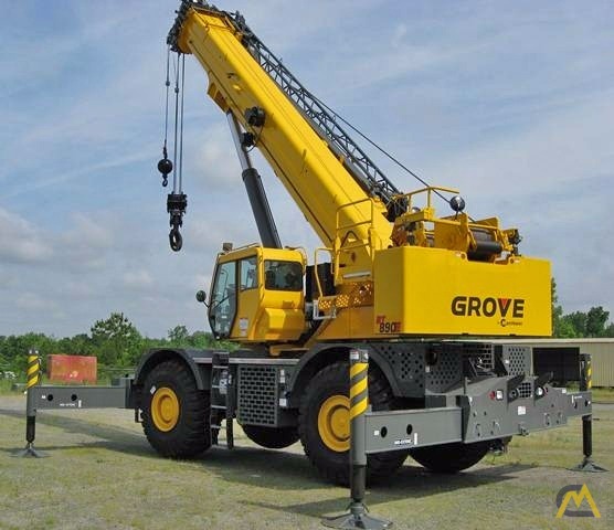 Grove RT890E 90-Ton Rough Terrain Crane For Sale Hoists & Material ...