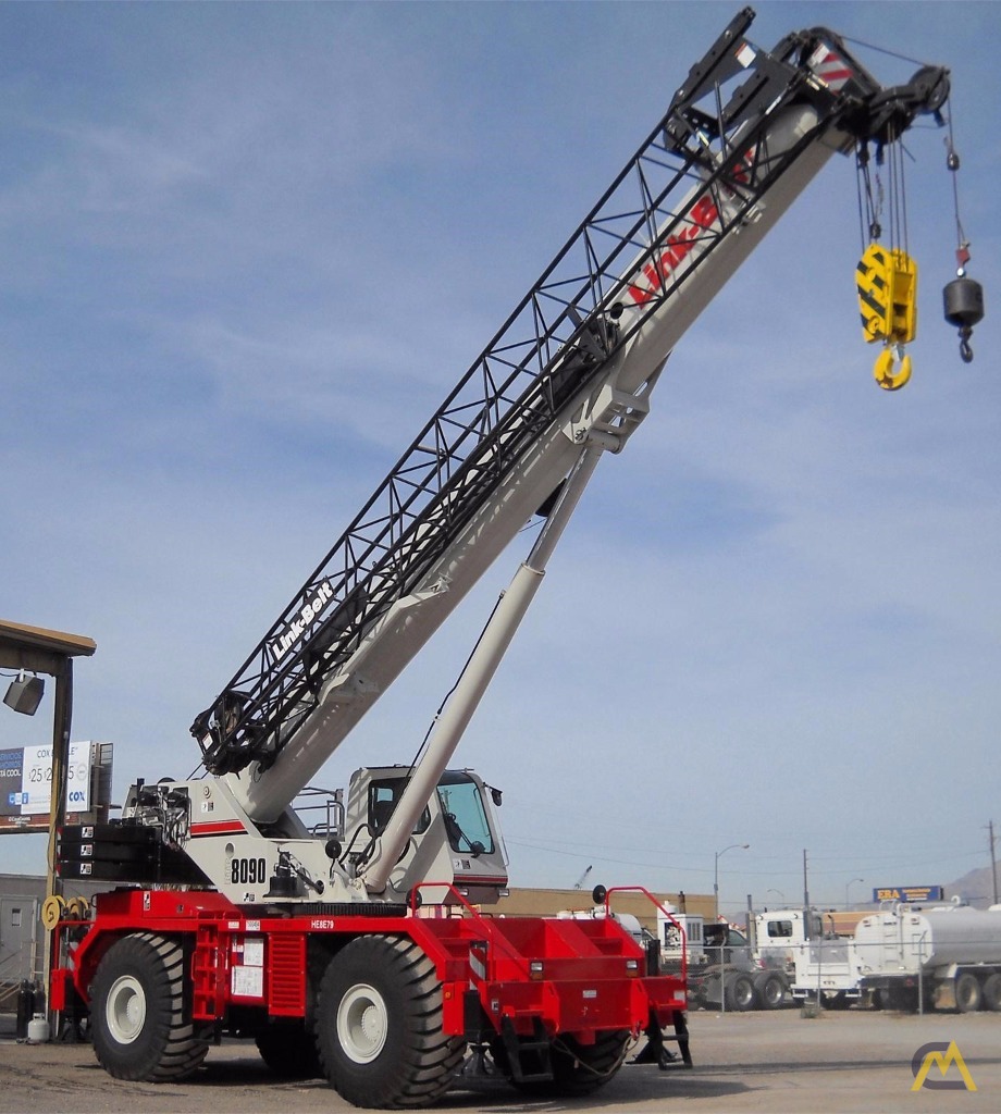 Link-Belt RTC-8090 Series II 90-ton Rough Terrain Crane For Sale or Rent Hoists & Material ...