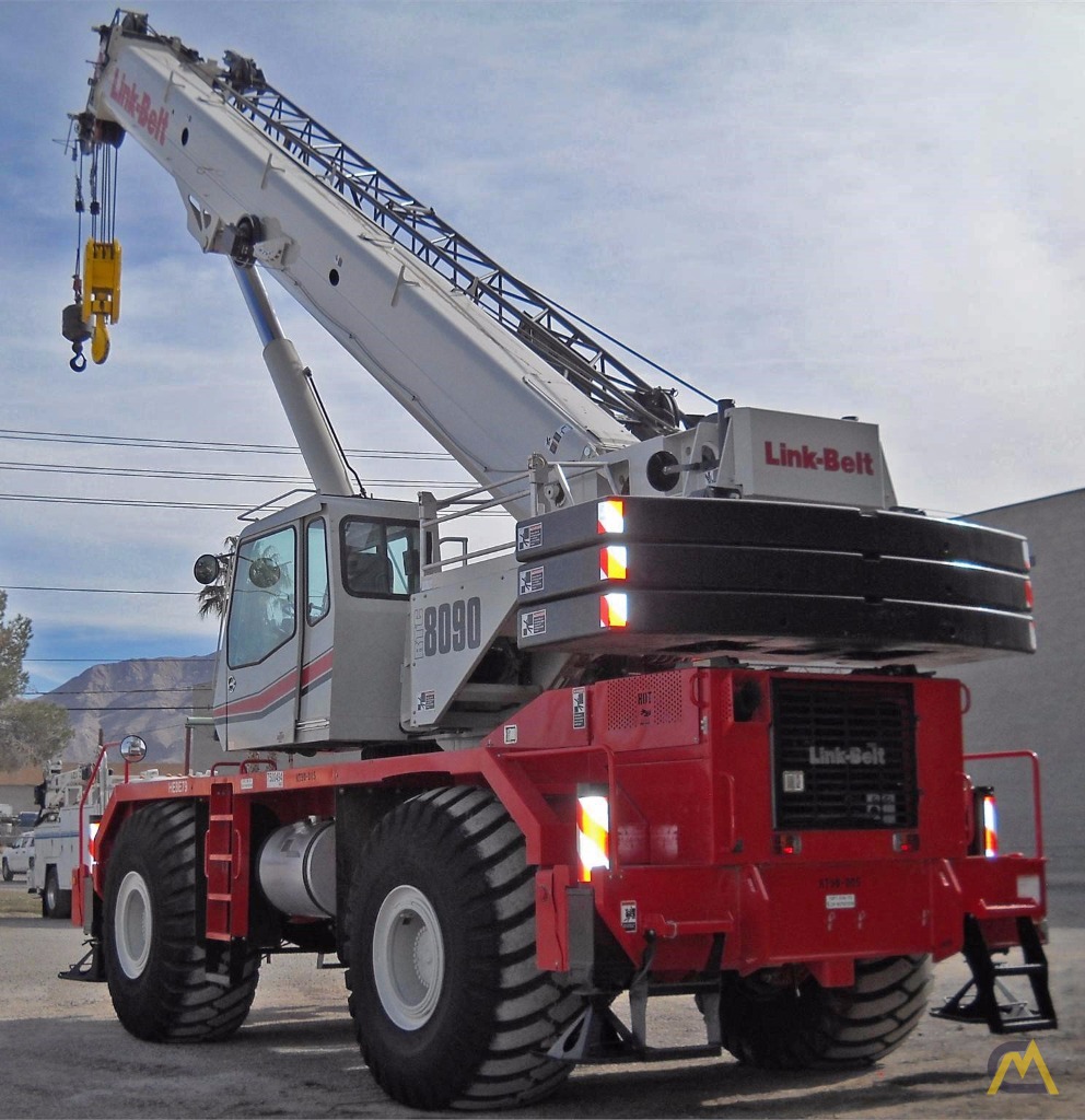 Link-Belt RTC-8090 Series II 90-ton Rough Terrain Crane For Sale or Rent Hoists & Material ...