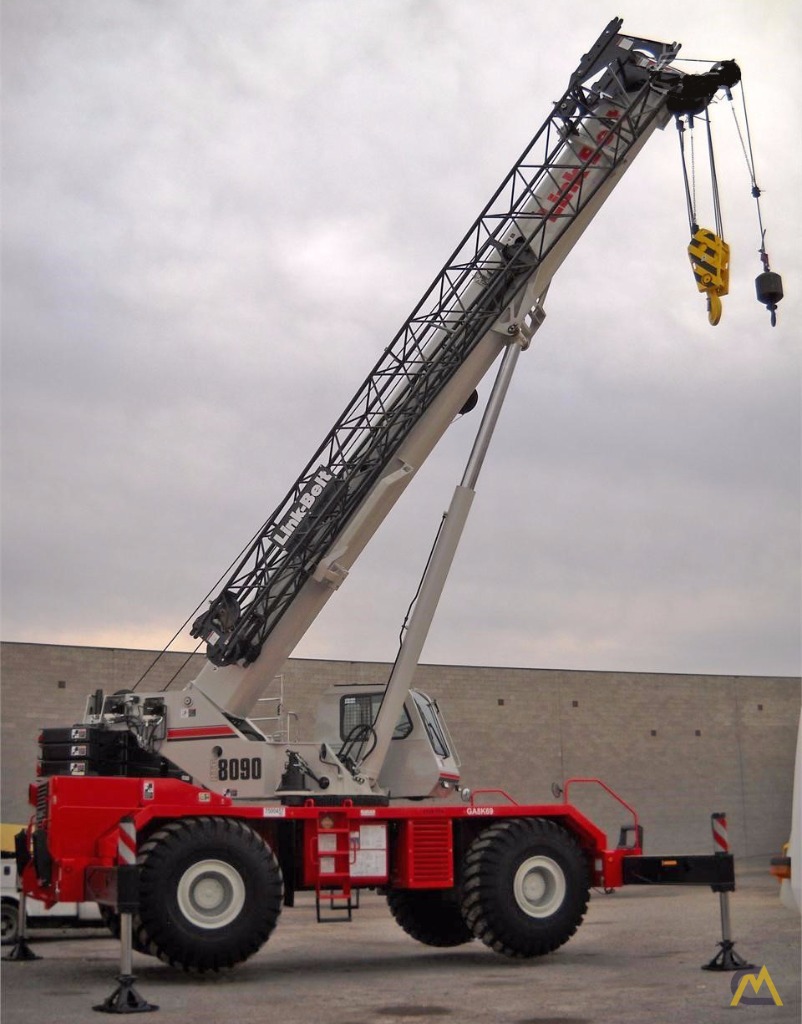 Link-Belt RTC-8090 Series II 90-ton Rough Terrain Crane For Sale or Rent Hoists & Material ...