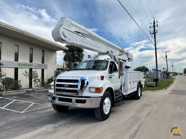 Altec AA55 60' Bucket Boom on 2015 Ford F-750 4x2 Reg Cab Utility Truck ...