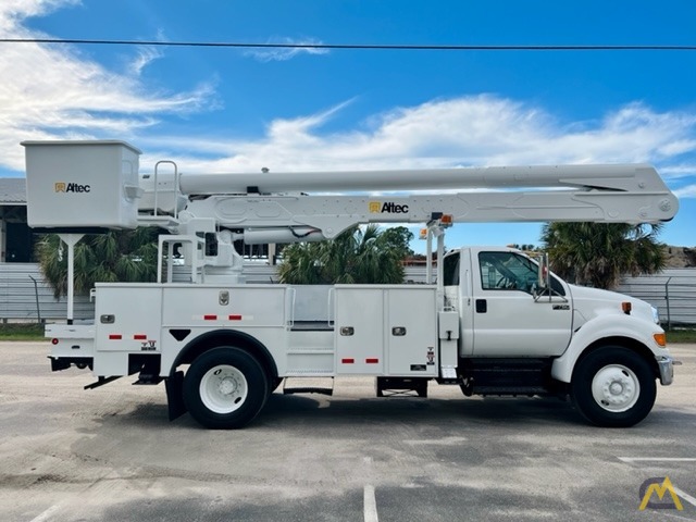 Altec AA55 60' Bucket Boom on 2015 Ford F-750 4x2 Reg Cab Utility Truck ...