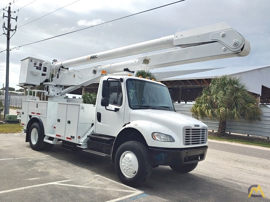 Altec AA755-MH Bucket Boom on 2012 Freightliner M2 106 4x4 Reg Cab ...