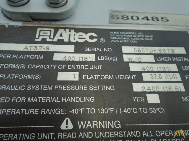 Altec AT37G 37.5 ft. Articulating Bucket Truck on Ford F 550 For Sale ...