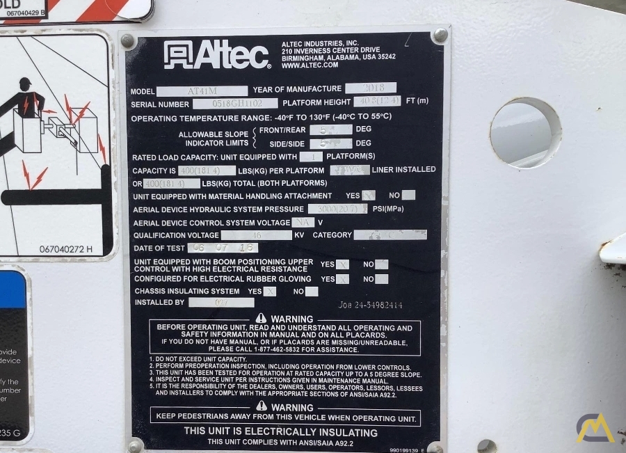 Altec AT41M 2018 Ford F550 Reg Cab Utility Truck - 99942 For Sale ...