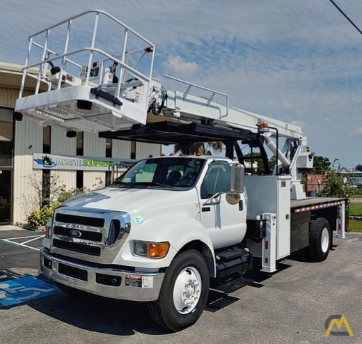 Altec LS63 Sign Crane on 2012 Ford F750 Reg Cab Flatbed Truck For Sale ...