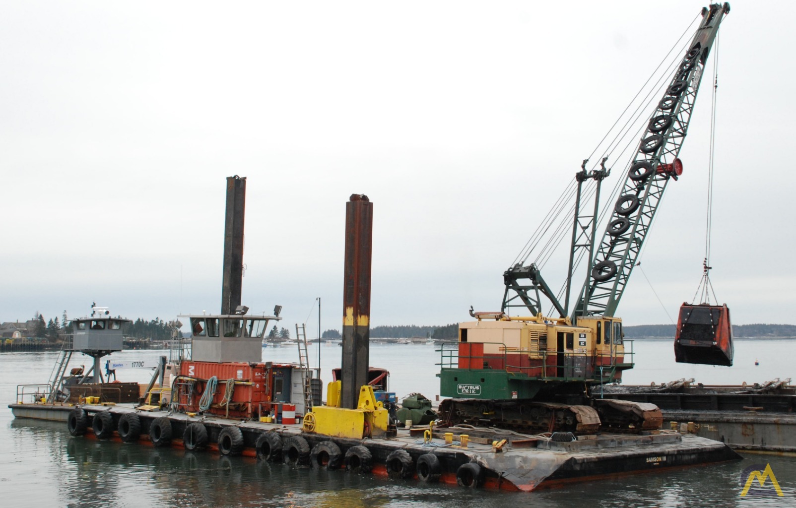 Bucyrus Erie 88-B Series 4 Clamshell Lattice Boom Crawler Crane For ...