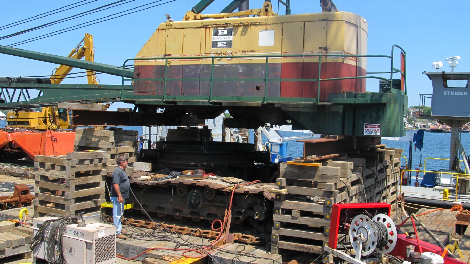 Bucyrus Erie 88-B Series 4 Clamshell Lattice Boom Crawler Crane For ...