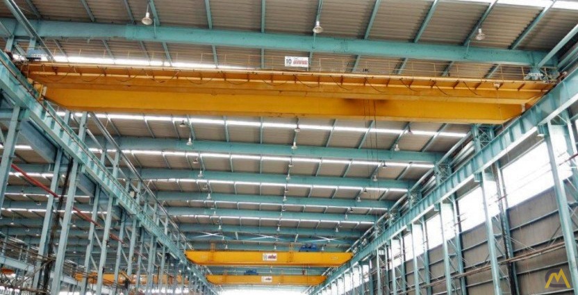 Demag MHE 10-Ton Twin Beam Overhead Crane For Sale (Auction) & Material ...