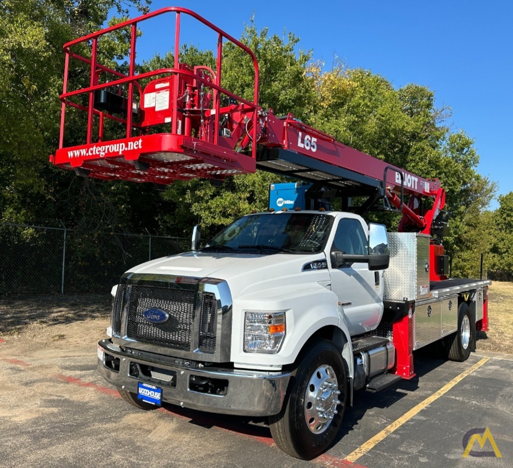 Elliott L65R Telescopic Boom Aerial Lift on Ford F750 For Sale Bucket ...