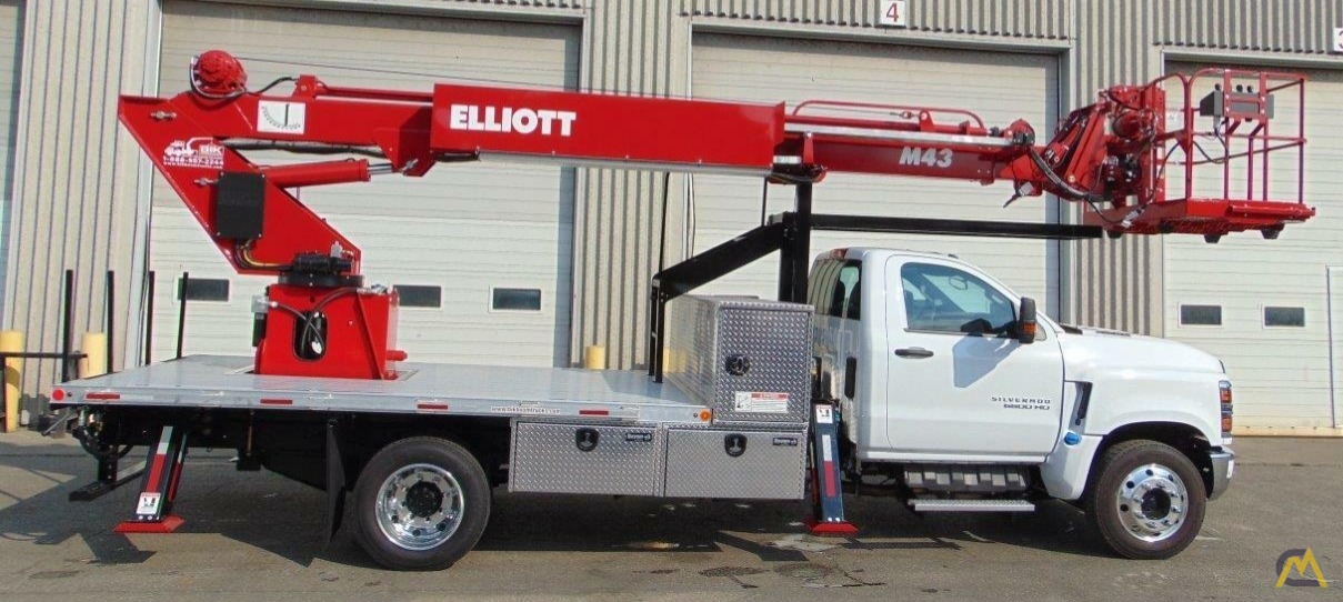 Elliott M43 48' Telescopic Boom Aerial Bucket Truck on Chevrolet ...