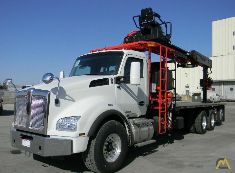 Fassi F390SE.24 3.75-ton Pallet Fork Loader Crane with Mecanil Tree Saw ...