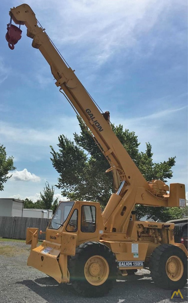 Galion 150FA 15-Ton Down Cab Rough Terrain Crane For Sale Hoists ...