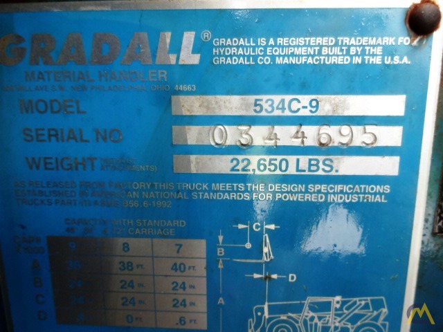 Gradall 534C-9 9000 lb. Telehandler For Sale Telehandlers Forklifts ...