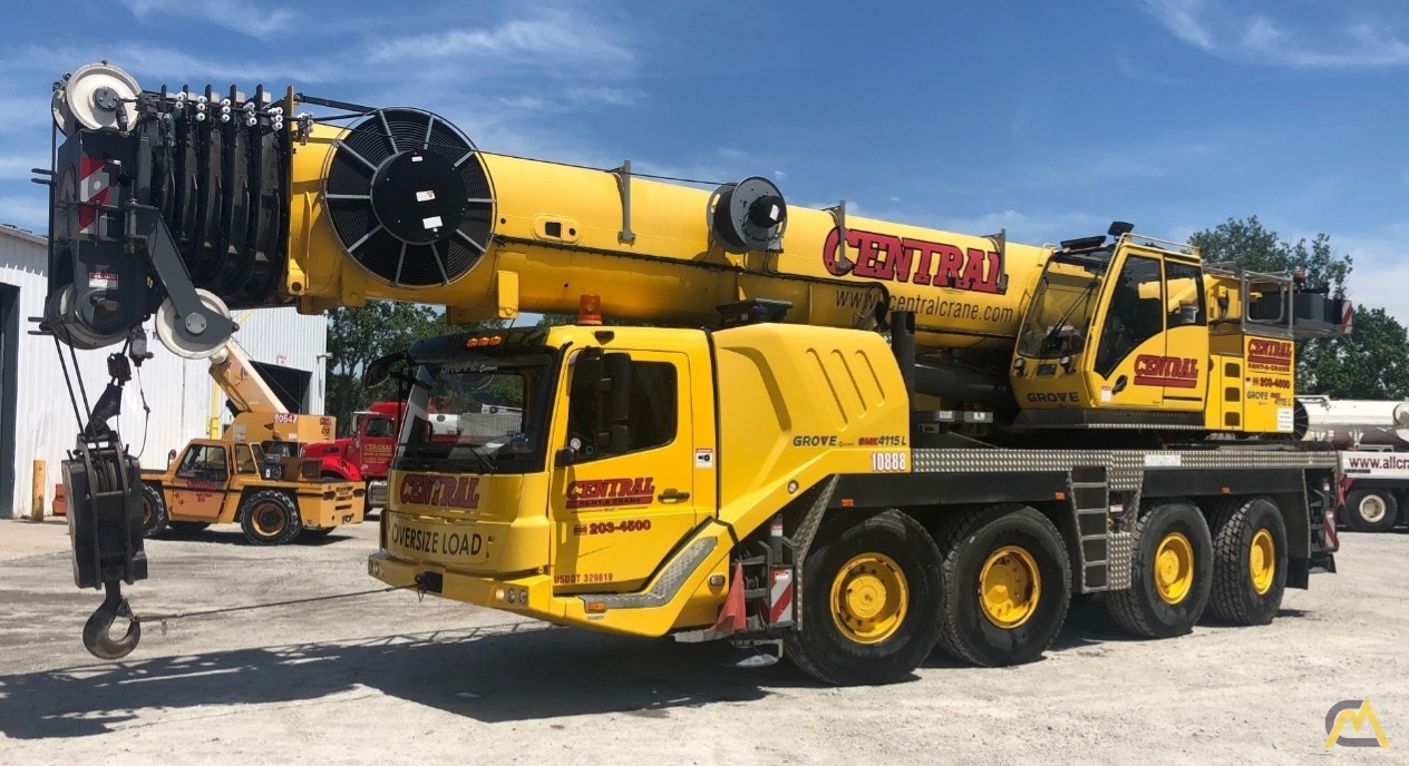 Grove GMK4115L 115-Ton All Terrain Crane For Sale Hoists & Material ...