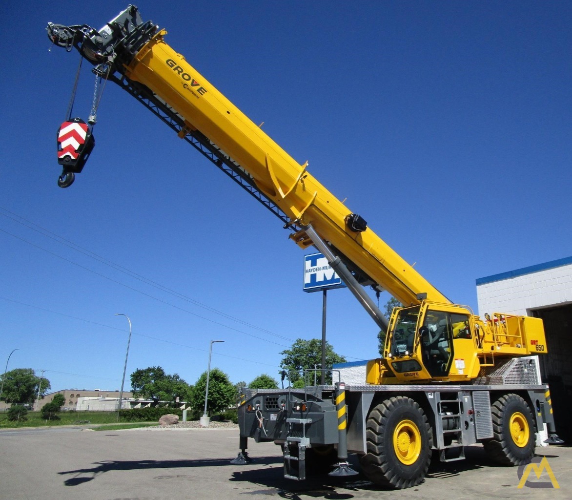 Grove GRT650/GRT655 50-Ton Rough Terrain Crane For Sale Hoists ...