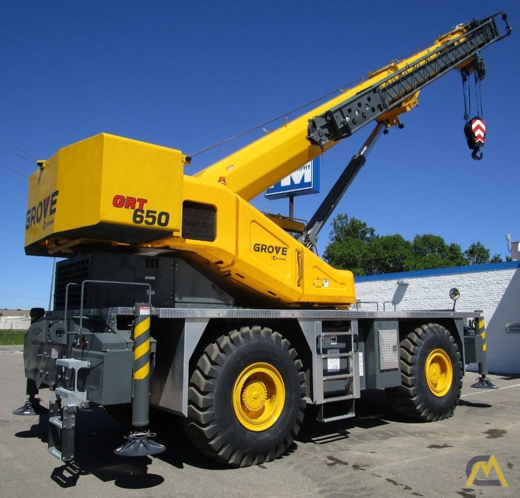 Grove GRT650/GRT655 50-Ton Rough Terrain Crane For Sale Hoists ...