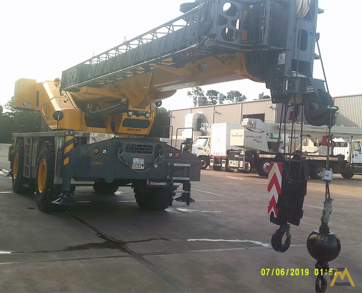 Grove GRT655 55-Ton Rough Terrain Crane For Sale Hoists & Material ...