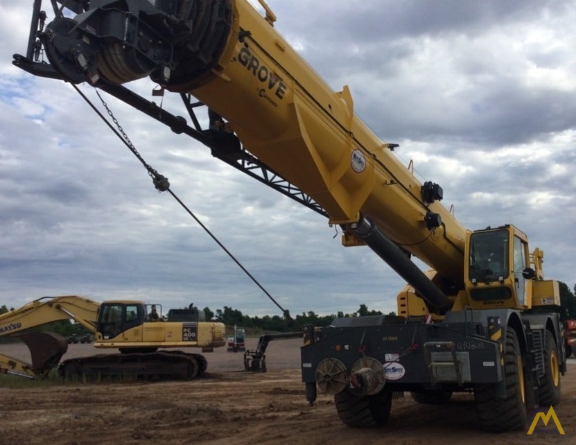Grove GRT8100 100-ton Rough Terrain Crane For Sale Hoists & Material ...