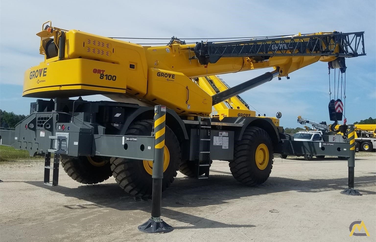 Grove GRT8100 100-Ton Rough Terrain Crane For Sale Hoists & Material ...