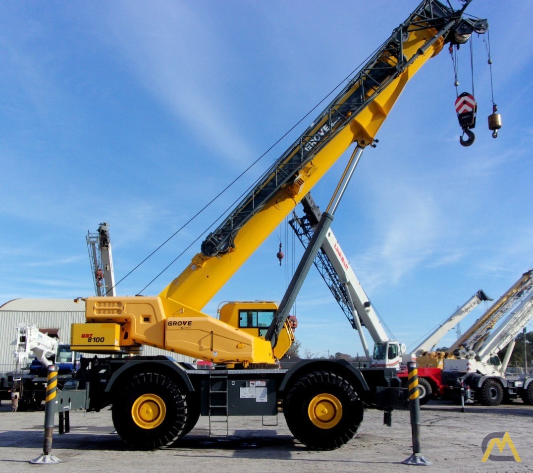 Grove GRT8100 Rough Terrain Crane For Sale Hoists & Material Handlers 34781 CraneMarket