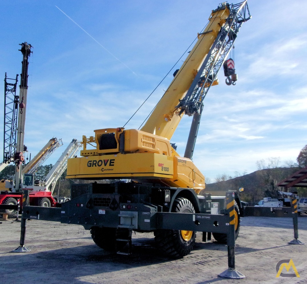 Grove GRT8100 Rough Terrain Crane For Sale Hoists & Material Handlers 34781 CraneMarket
