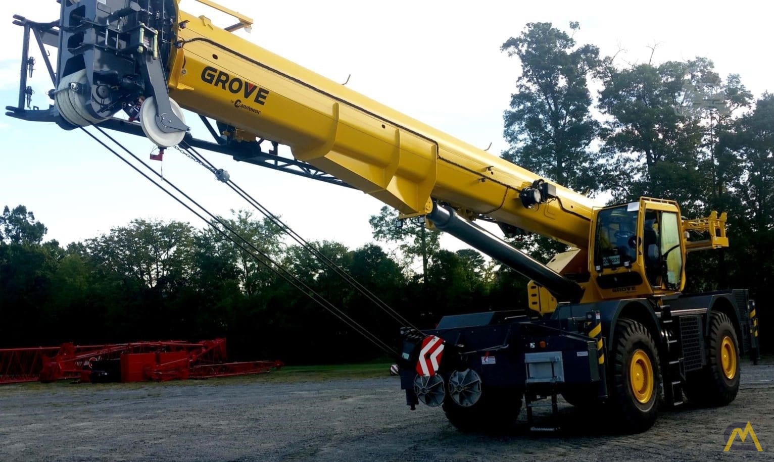 Grove GRT880 80-Ton Rough Terrain Crane For Sale Hoists & Material ...