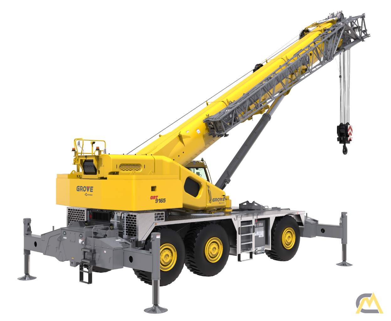 Grove GRT9165 165-Ton Rough Terrain Crane For Sale Hoists & Material ...