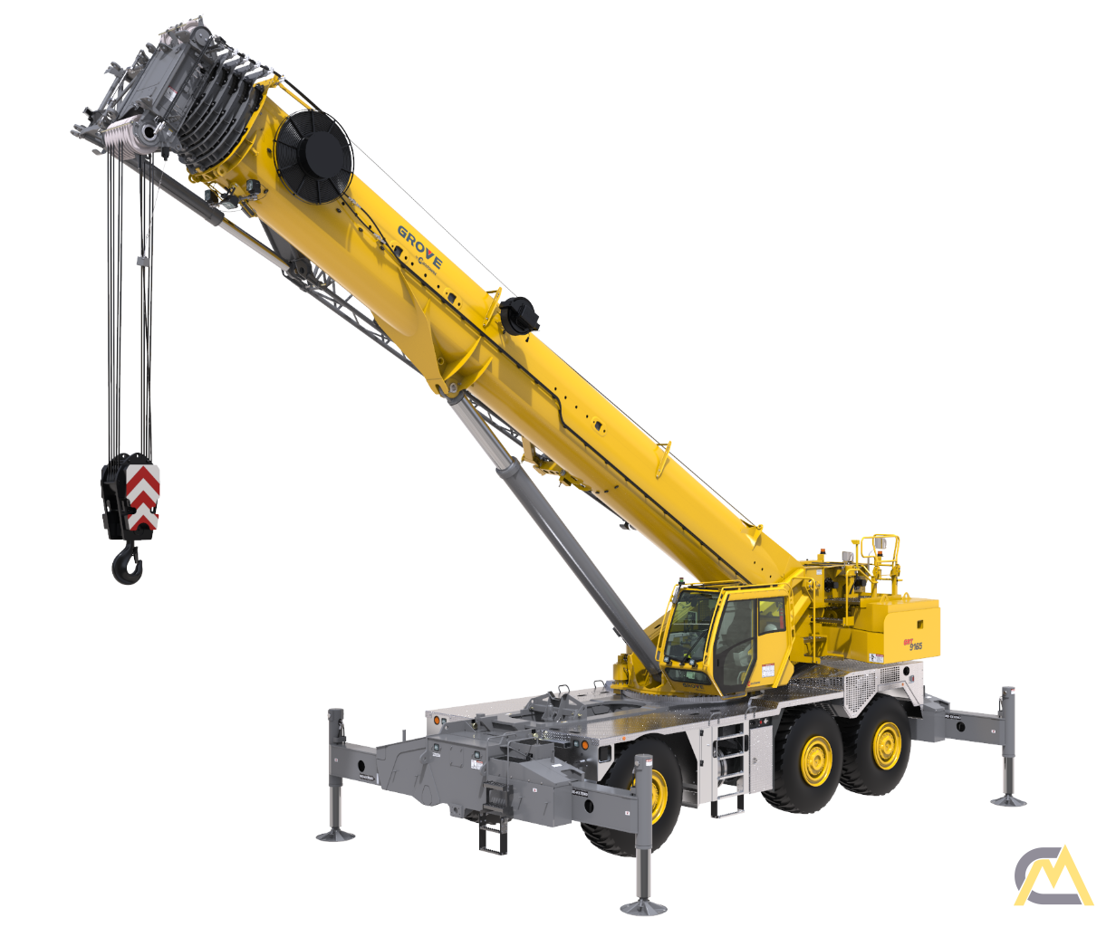 Grove GRT9165 165-Ton Rough Terrain Crane For Sale Hoists & Material ...