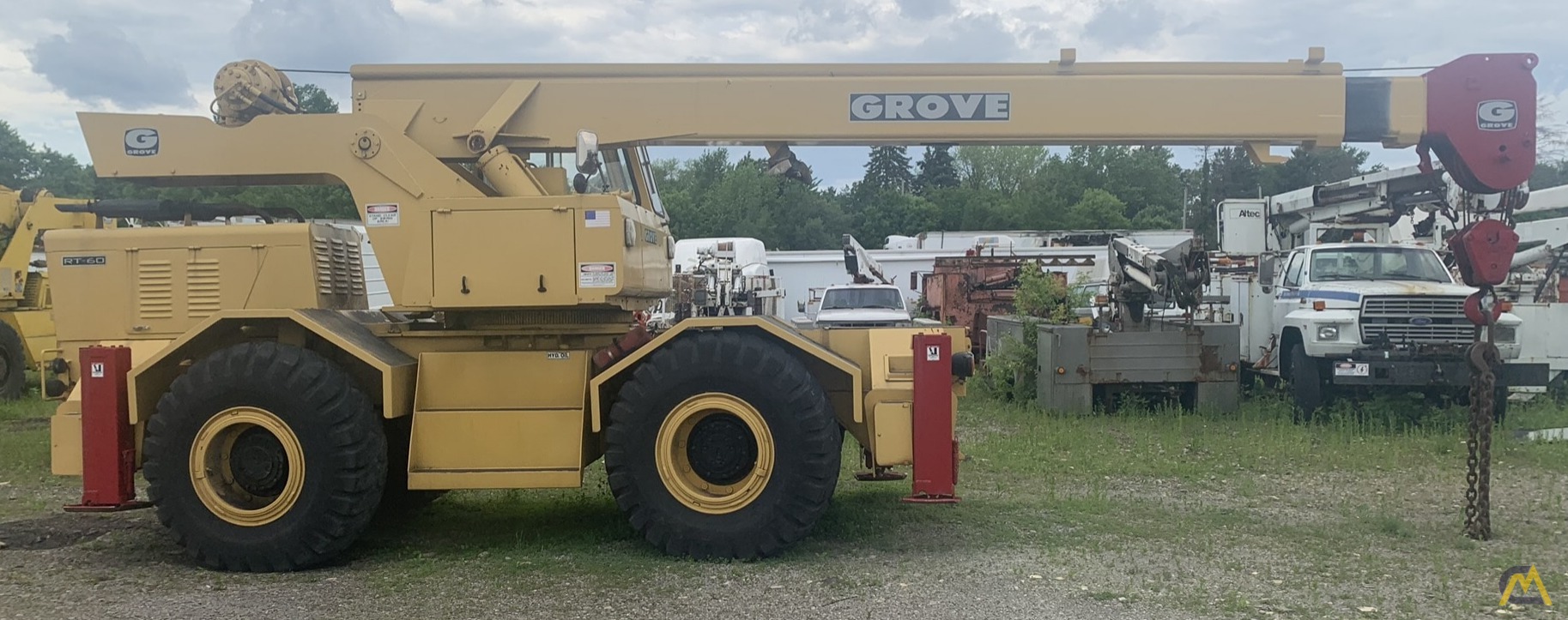 Grove RT60S 18-ton Rough Terrain Crane For Sale Hoists & Material ...