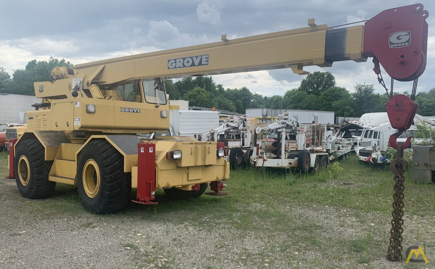 Grove RT60S 18-ton Rough Terrain Crane For Sale Hoists & Material ...