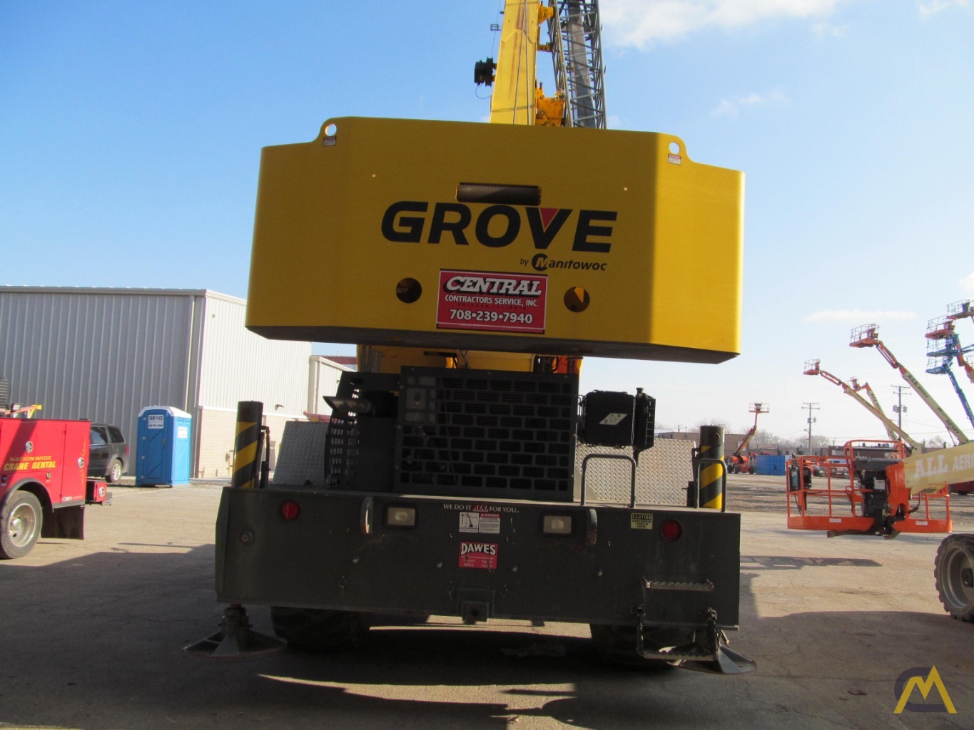 Grove RT650E-4 50-Ton Rough Terrain Crane For Sale Hoists & Material ...