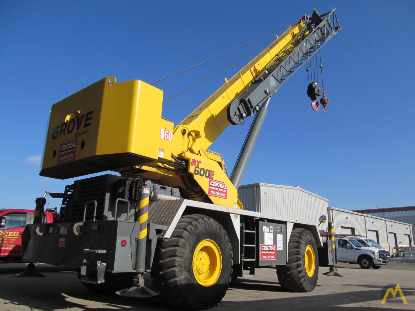 Grove RT650E-4 50-Ton Rough Terrain Crane For Sale Hoists & Material ...
