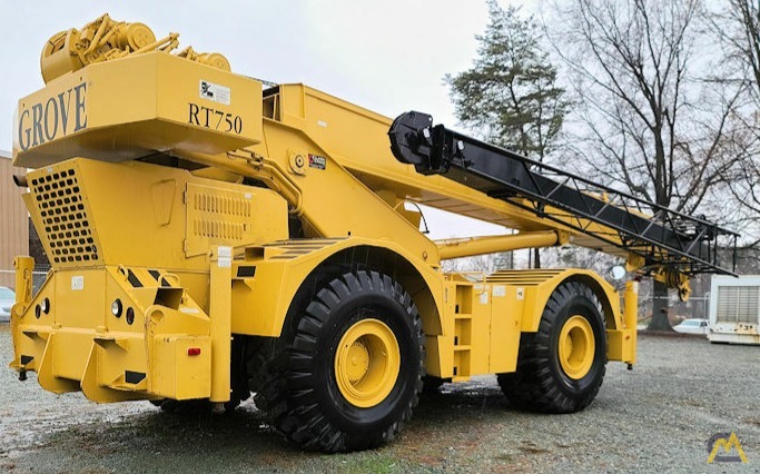 Grove RT750 50-ton Rough Terrain Crane For Sale Hoists & Material ...
