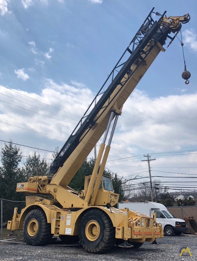 Grove RT750 50-Ton Rough Terrain Crane For Sale Hoists & Material ...
