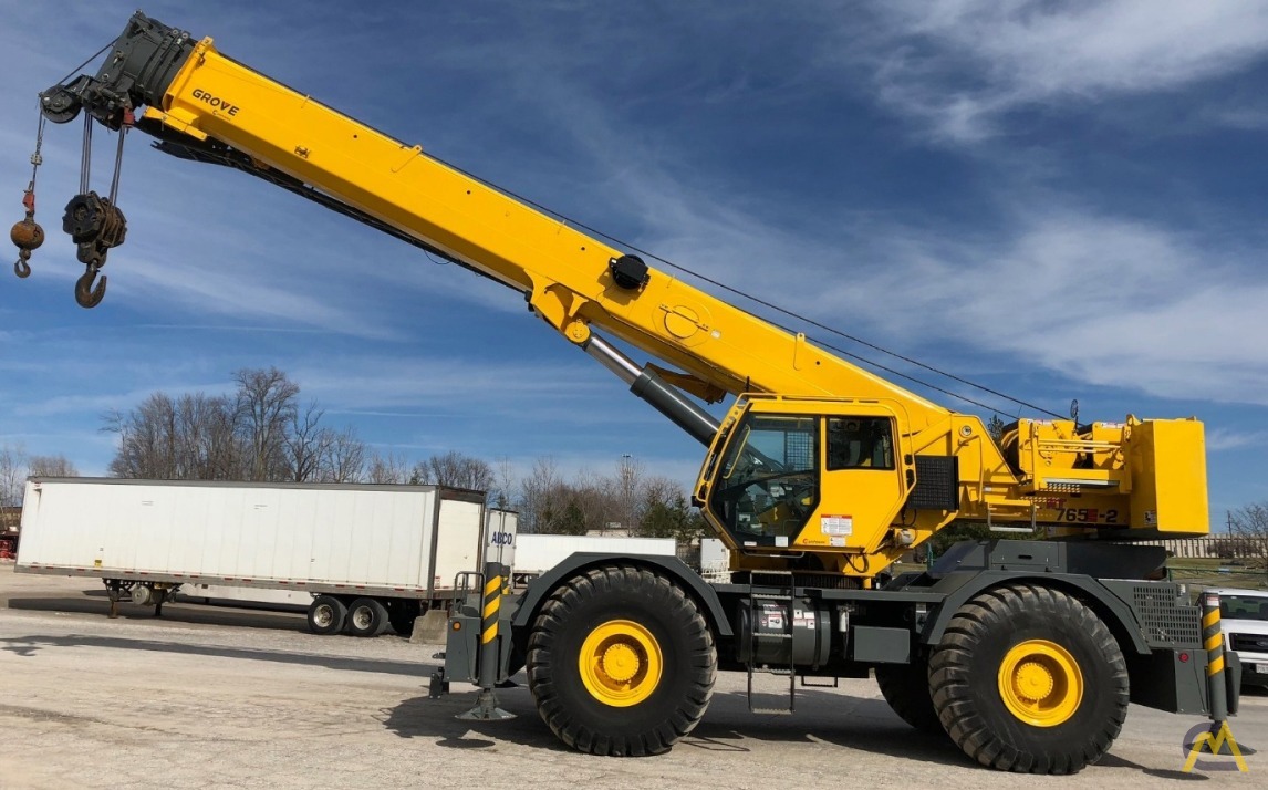 Grove RT765E-2 65-Ton Rough Terrain Crane For Sale Hoists & Material ...