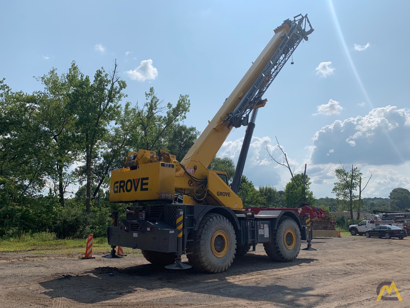 Grove RT875E 75-Ton Rough Terrain Crane For Sale Hoists & Material ...