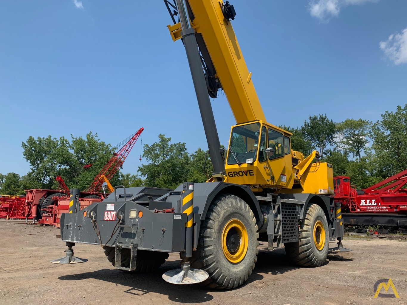 Grove RT875E 75-Ton Rough Terrain Crane For Sale Hoists & Material ...