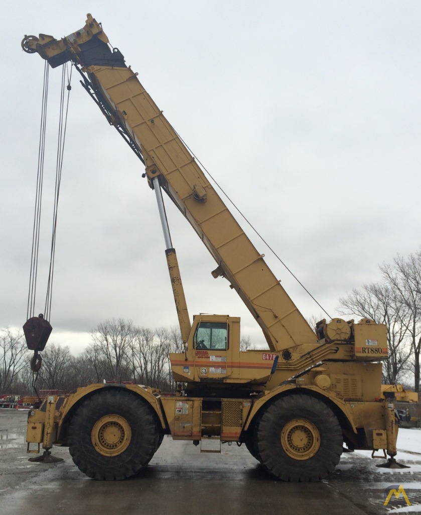 Grove RT880 80-Ton Rough Terrain Crane For Sale Hoists & Material ...