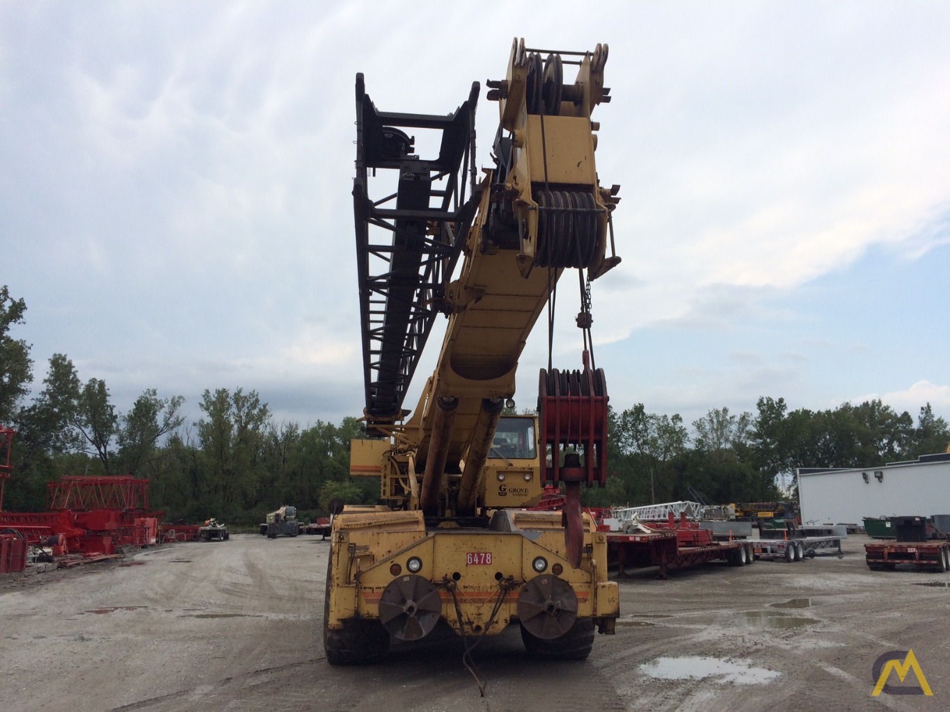 Grove RT880 80-Ton Rough Terrain Crane For Sale Hoists & Material ...
