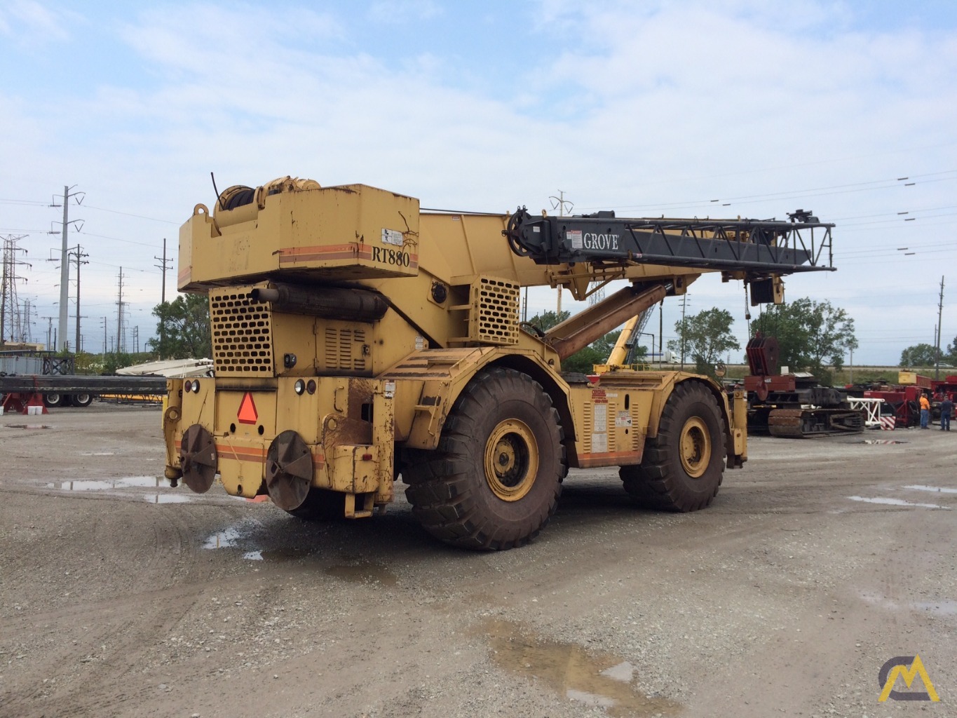 Grove RT880 80-Ton Rough Terrain Crane For Sale Hoists & Material ...