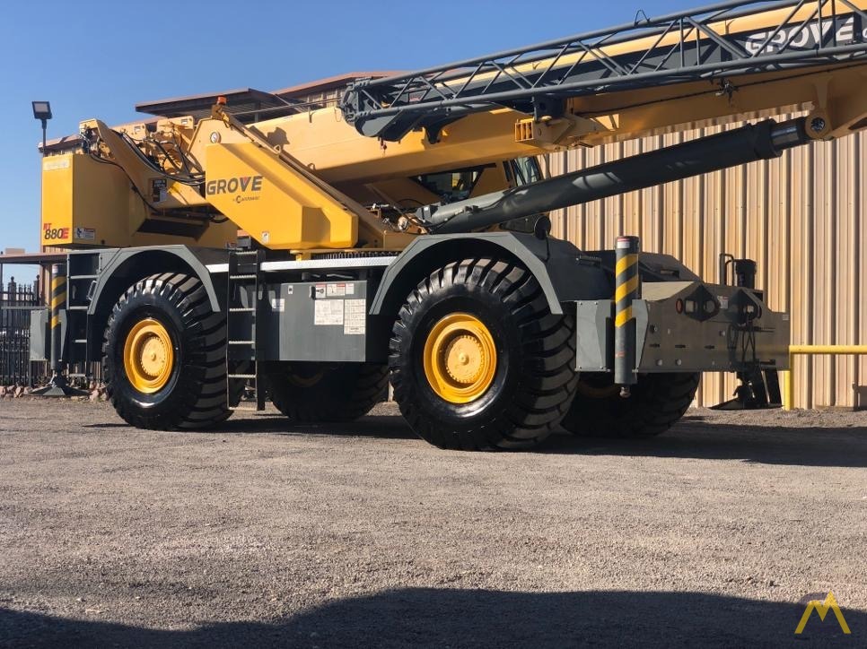 Grove RT880E 80-Ton Rough Terrain Crane For Sale Hoists & Material ...