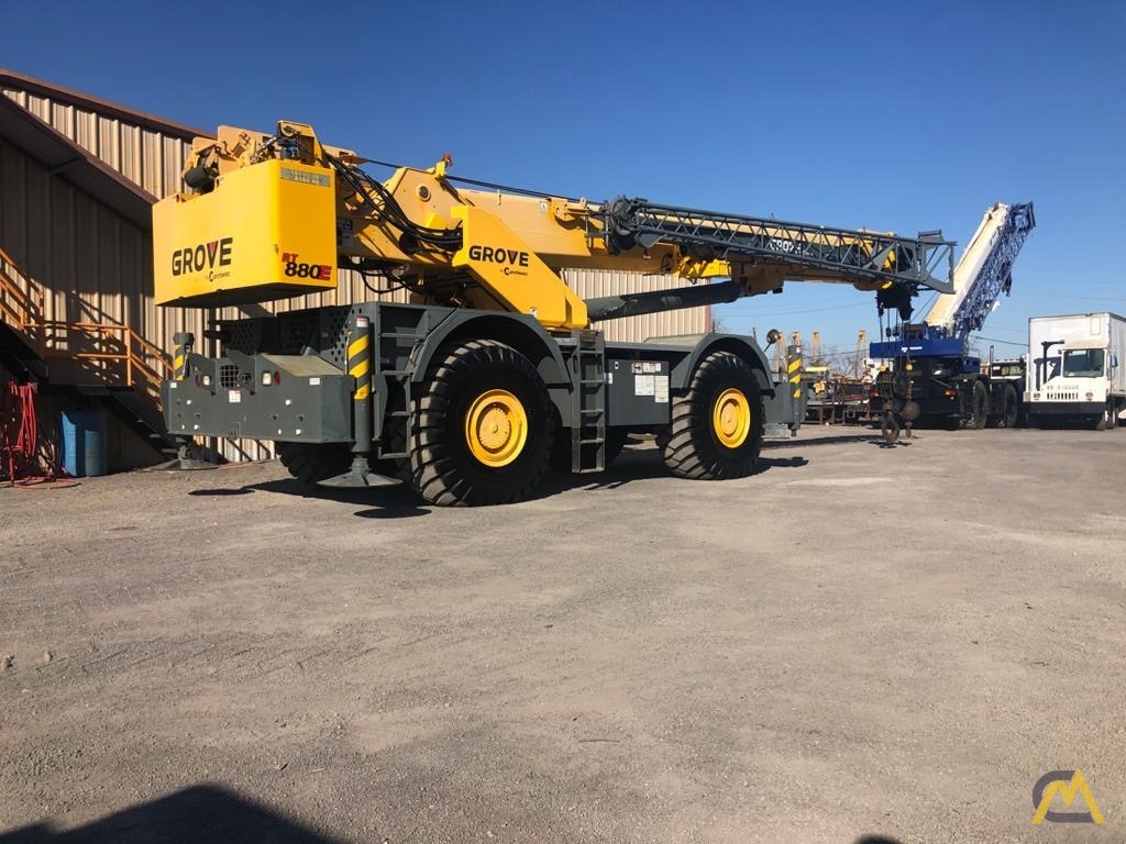 Grove RT880E 80-Ton Rough Terrain Crane For Sale Hoists & Material ...