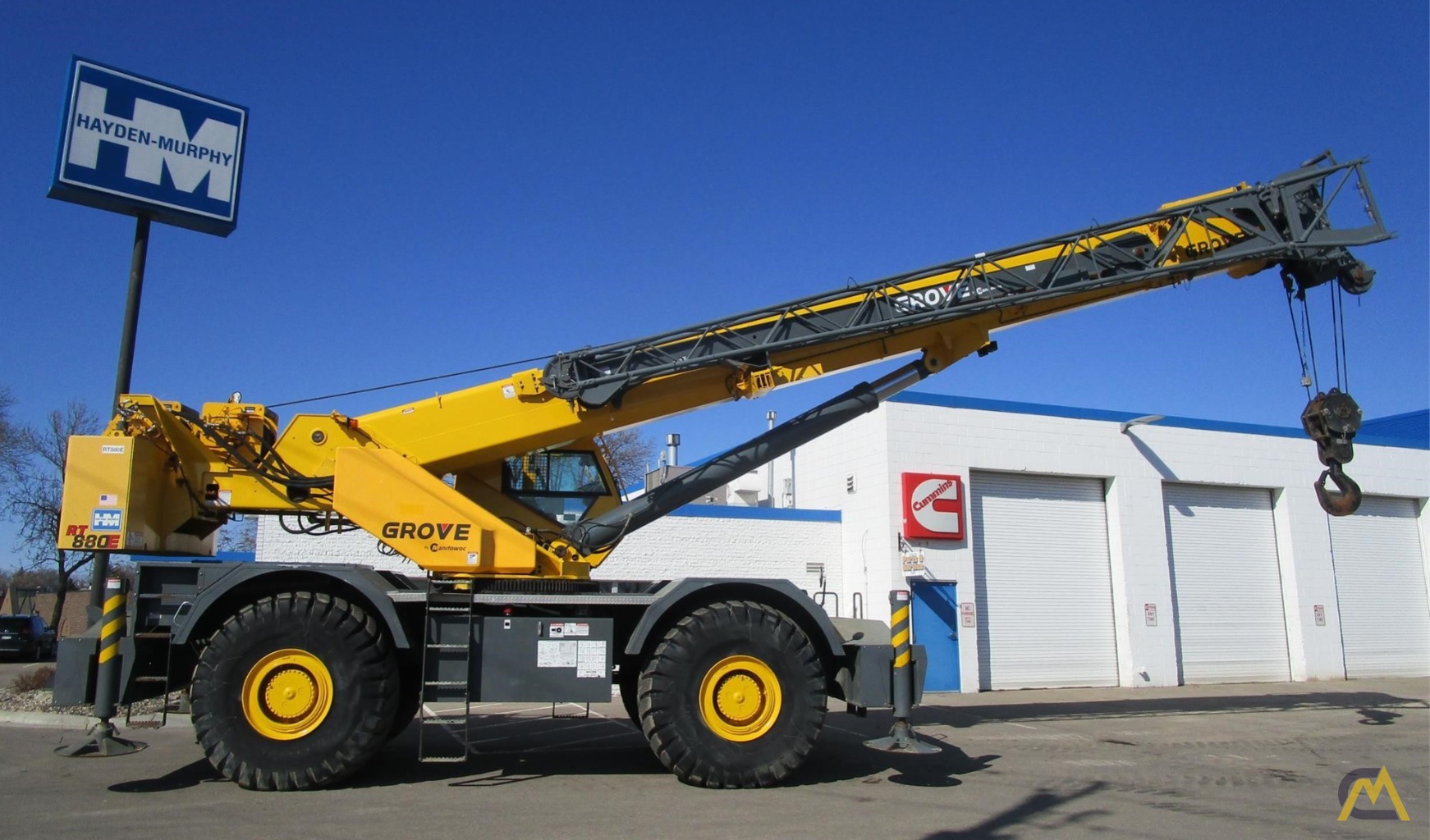 Grove RT880E 80-Ton Rough Terrain Crane For Sale Hoists & Material ...