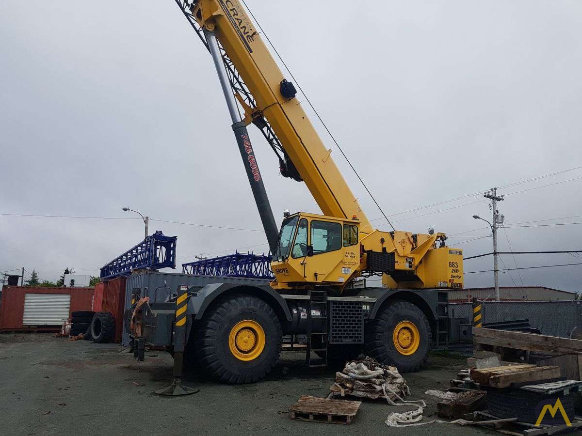 Grove RT880E 80-Ton Rough Terrain Crane For Sale or Rent Hoists ...