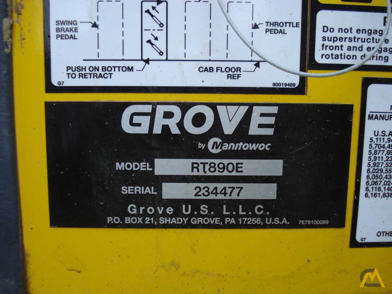 Grove RT890 90-Ton Rough Terrain Crane For Sale Hoists & Material ...