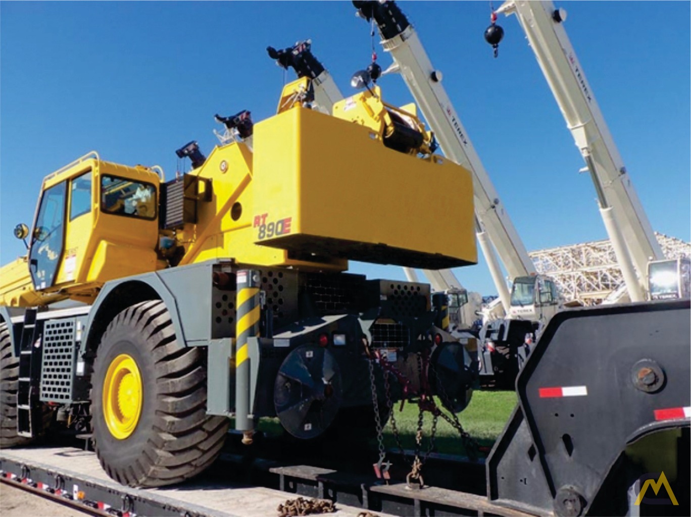 Grove RT890 90-Ton Rough Terrain Crane For Sale Hoists & Material ...