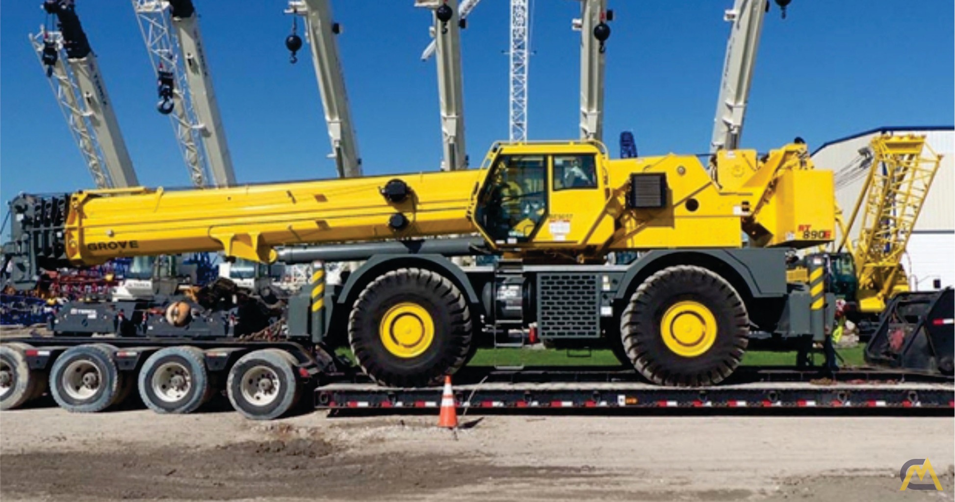 Grove RT890 90-Ton Rough Terrain Crane For Sale Hoists & Material ...