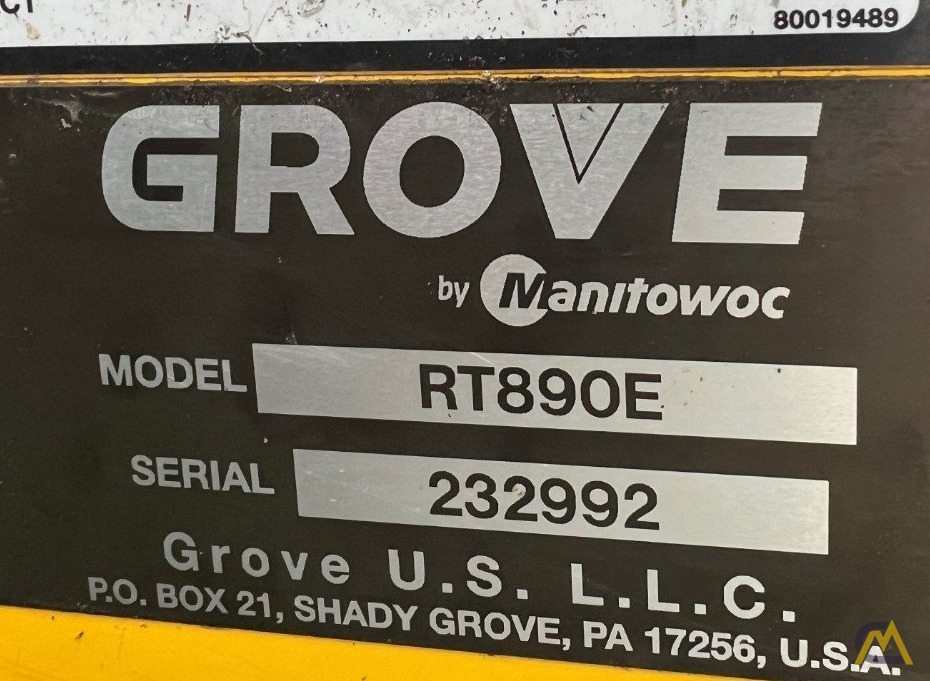 Grove RT890E 90-ton Rough Terrain Crane For Sale Hoists & Material ...